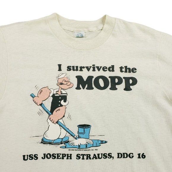 Artex | Shirts | Vtg 98s Usn Us Navy Popeye Uss Joseph Strauss Single ...